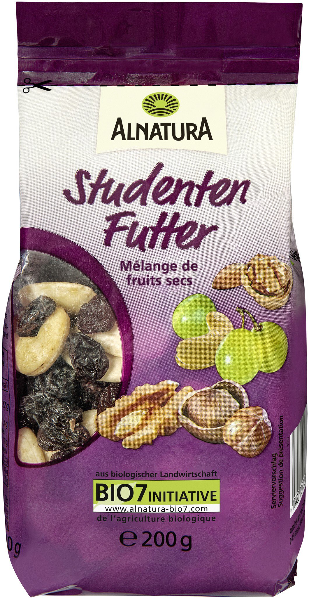 Studentenfutter (200 g) in Bio-Qualität von Alnatura