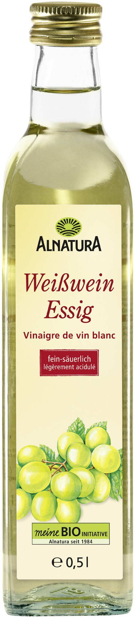 Weißweinessig (500 ml) in Bio-Qualität von Alnatura