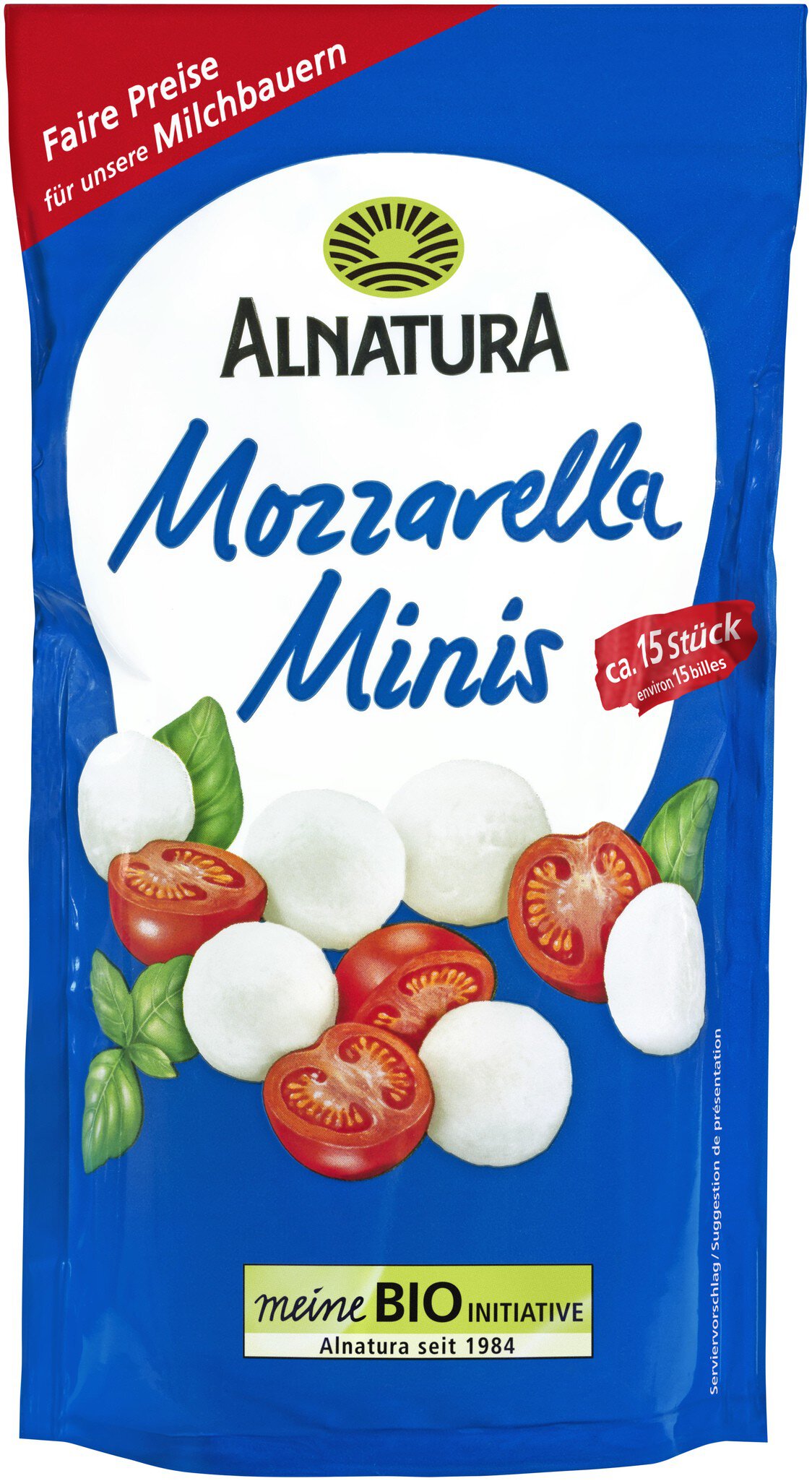 Mozzarella-Minis (250 g) in Bio-Qualität von Alnatura