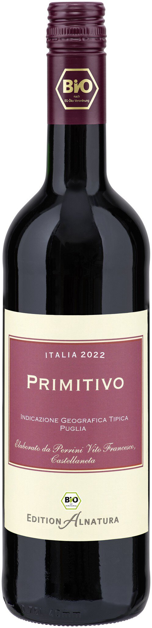 Primitivo (750 ml) in Bio-Qualität von Alnatura Edition
