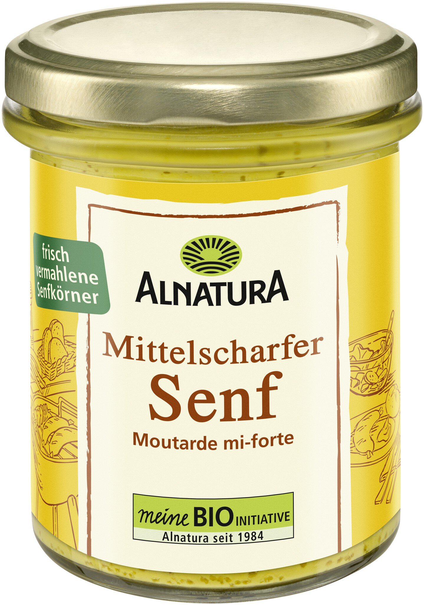 Mittelscharfer Senf (200 g) in Bio-Qualität von Alnatura