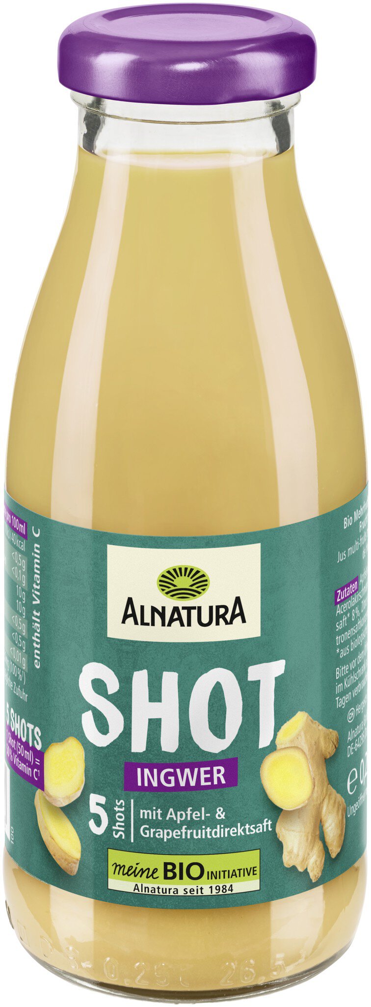 Shot Ingwer (250 ml) in Bio-Qualität von Alnatura