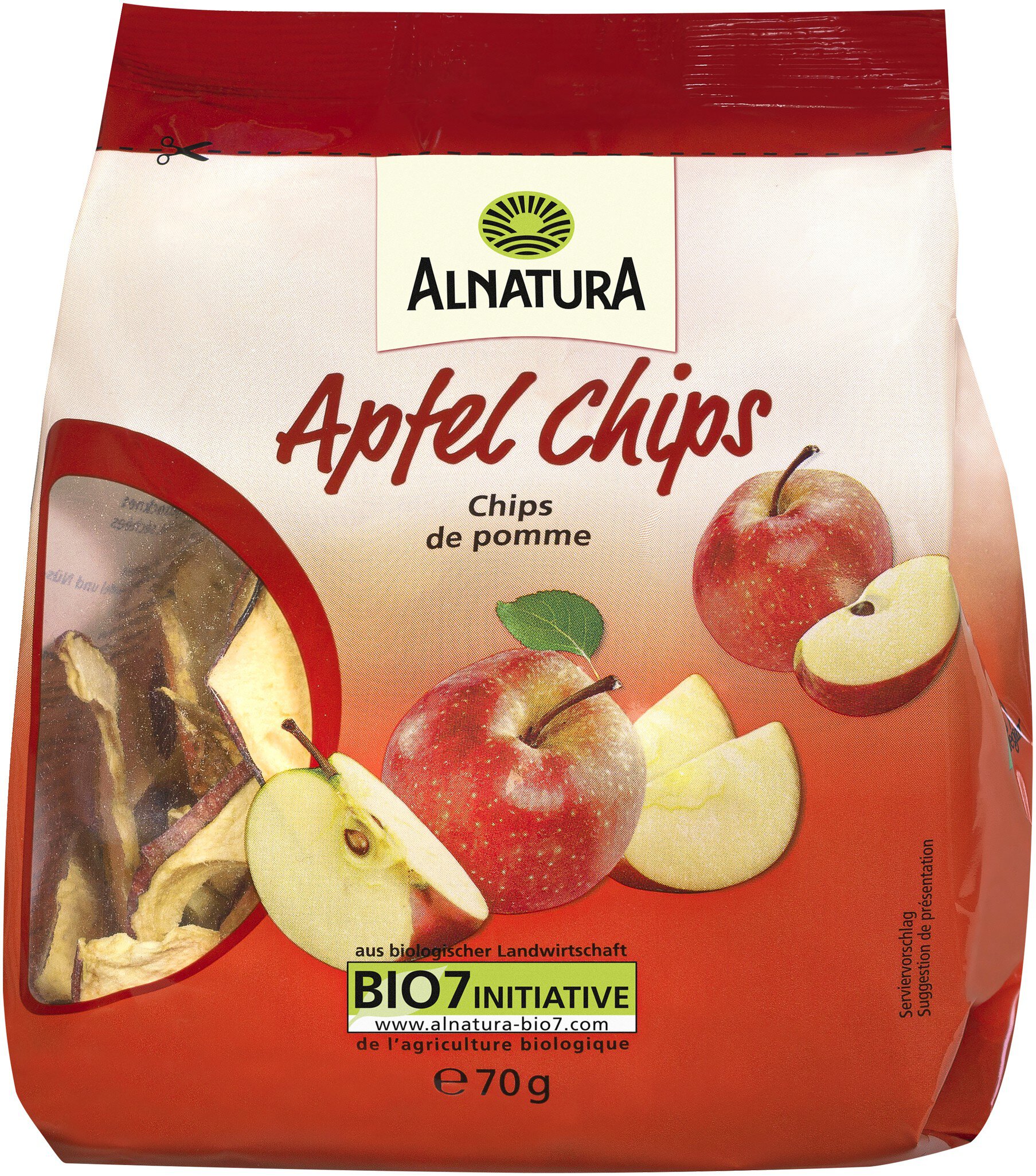 Apfelchips (70 g) in Bio-Qualität von Alnatura