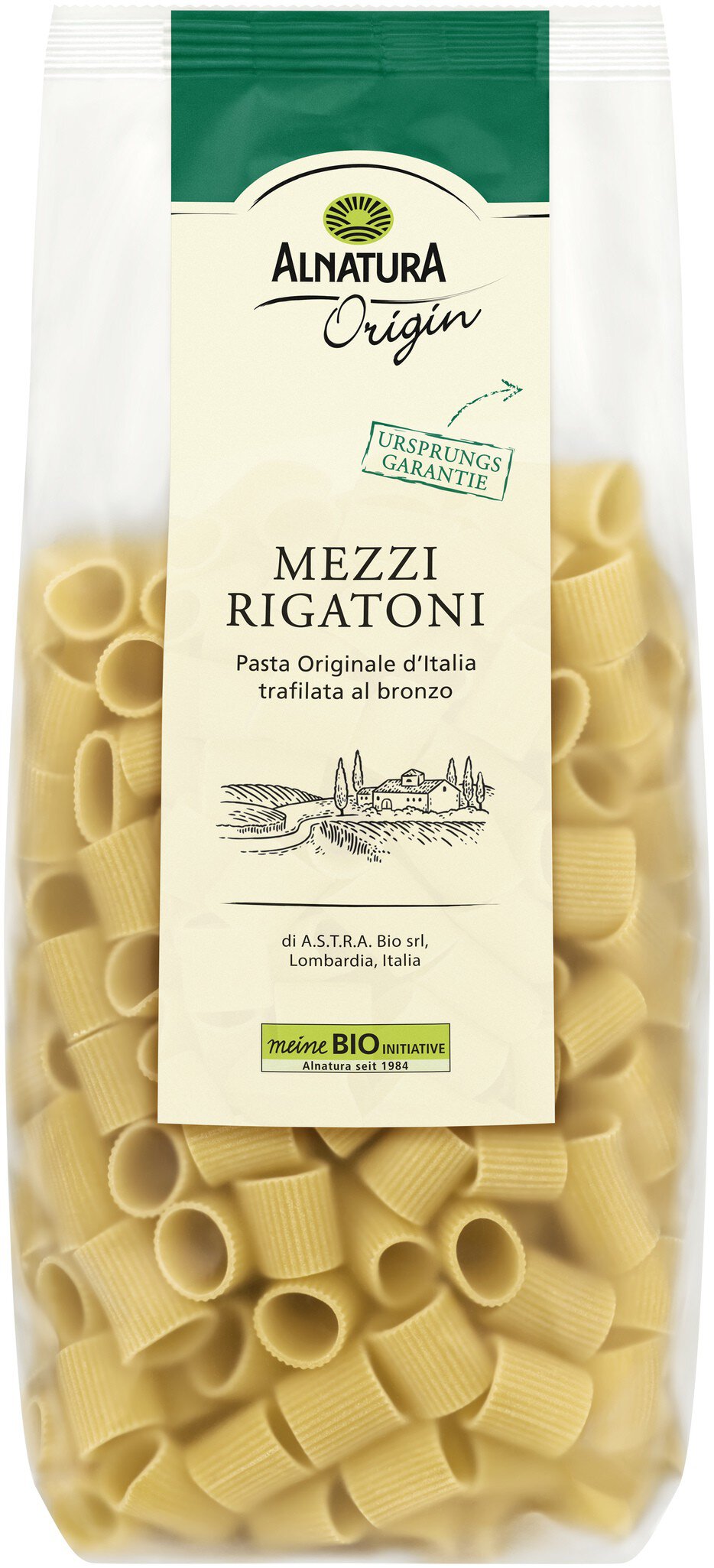 Mezzi Rigatoni (500 g) in Bio-Qualität von Alnatura Origin
