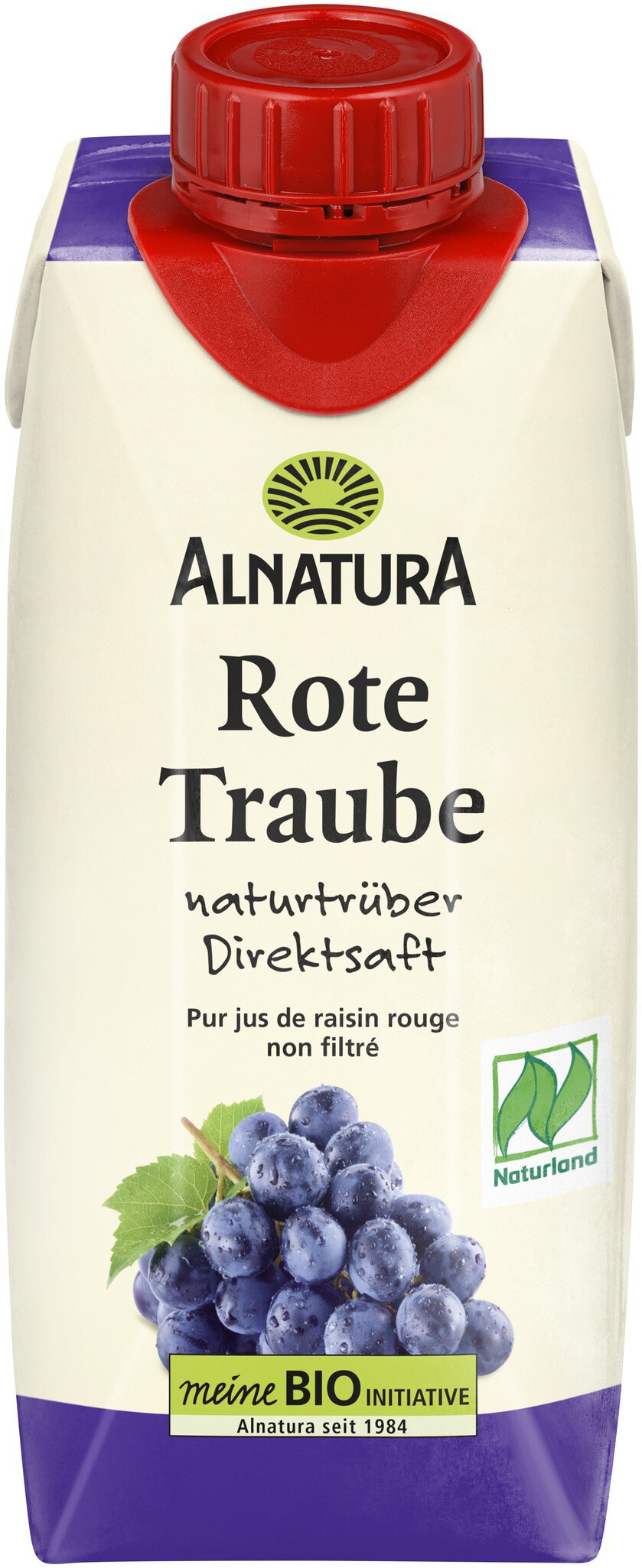 Rote-Traube-Direktsaft naturtrüb (330 ml) in Bio-Qualität von Alnatura