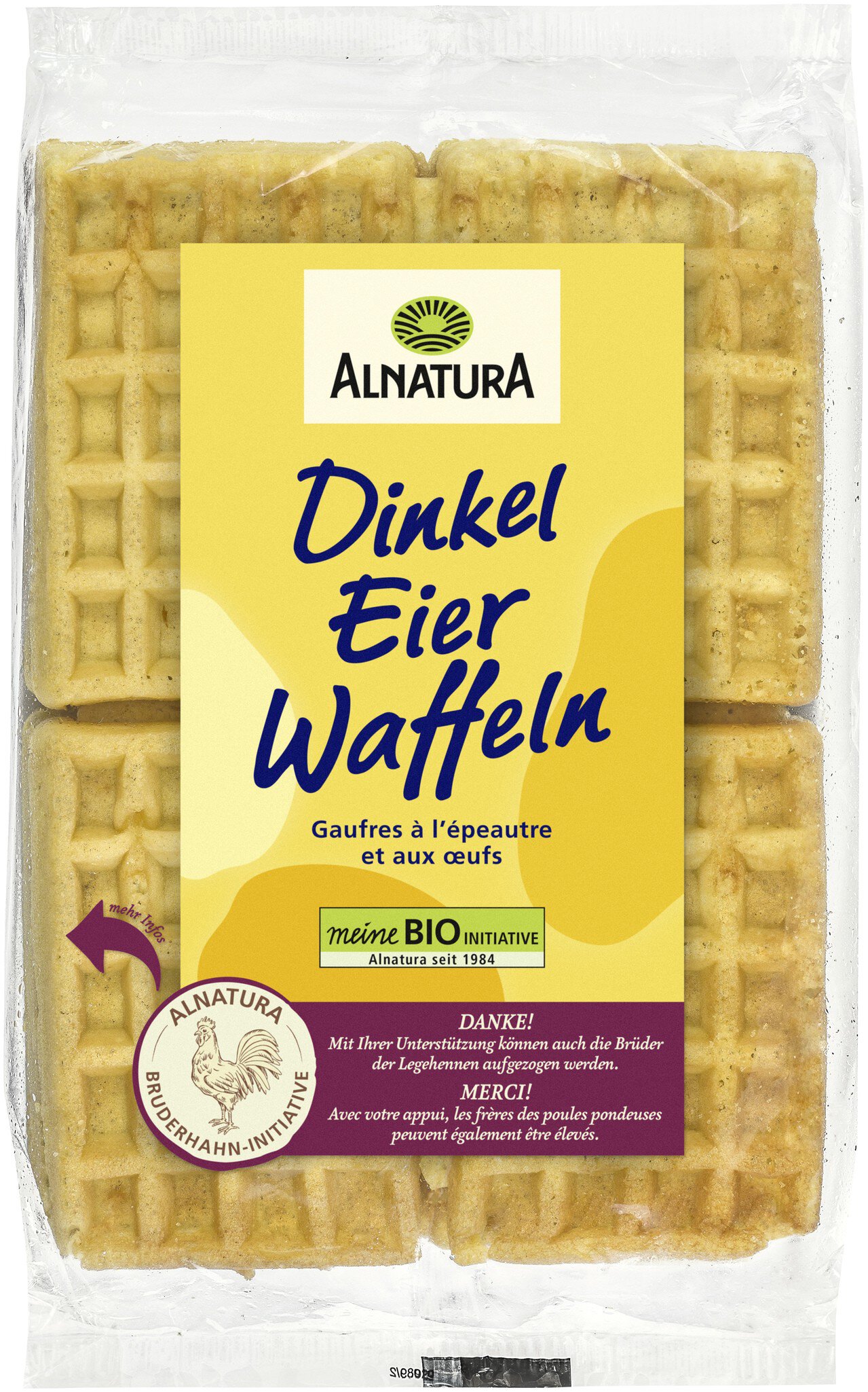Dinkel-Eierwaffeln (165 g) in Bio-Qualität von Alnatura
