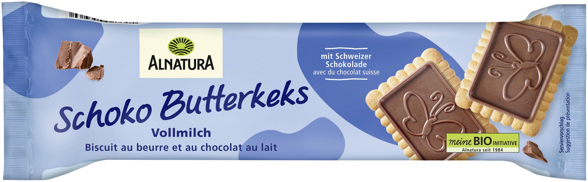 Schoko-Butterkeks Vollmilch (130 g) in Bio-Qualität von Alnatura