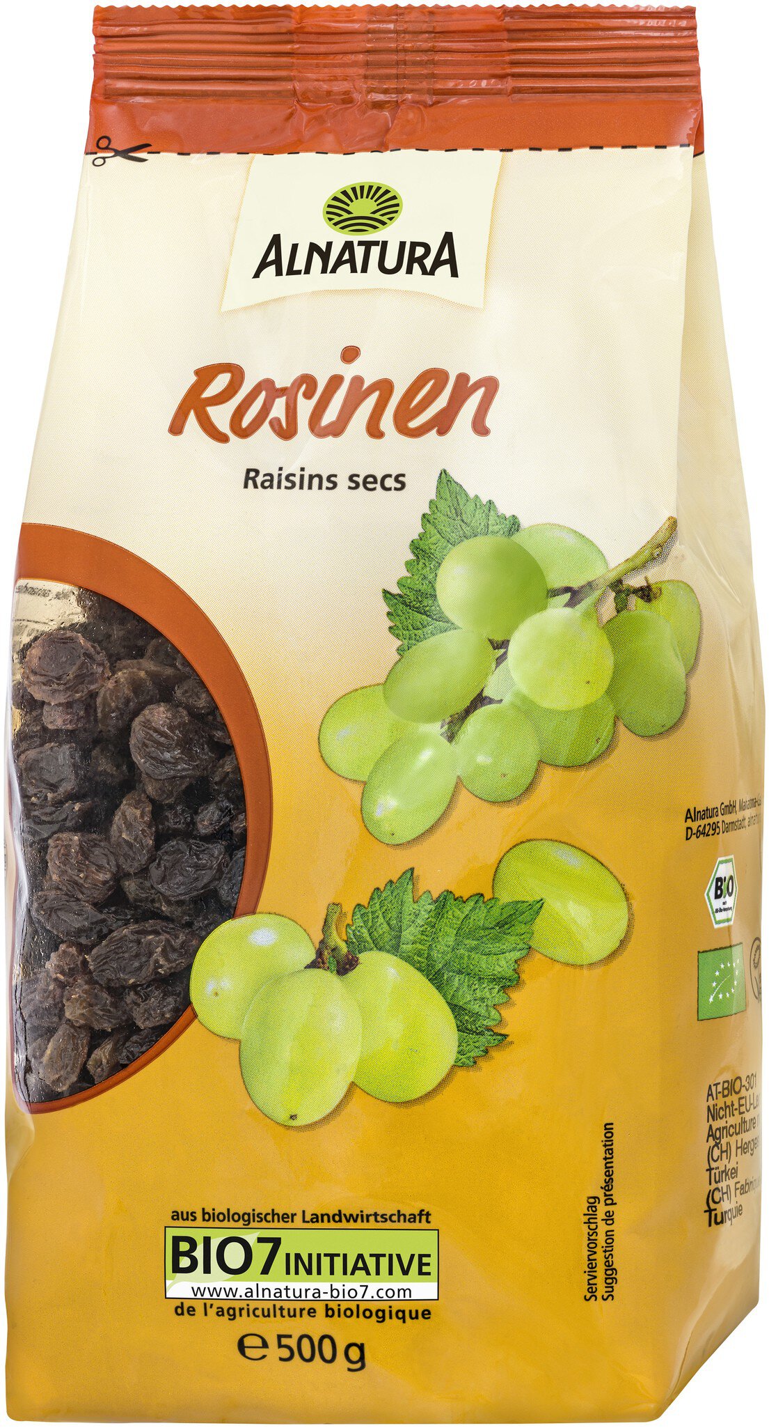 Rosinen (500 g) in Bio-Qualität von Alnatura